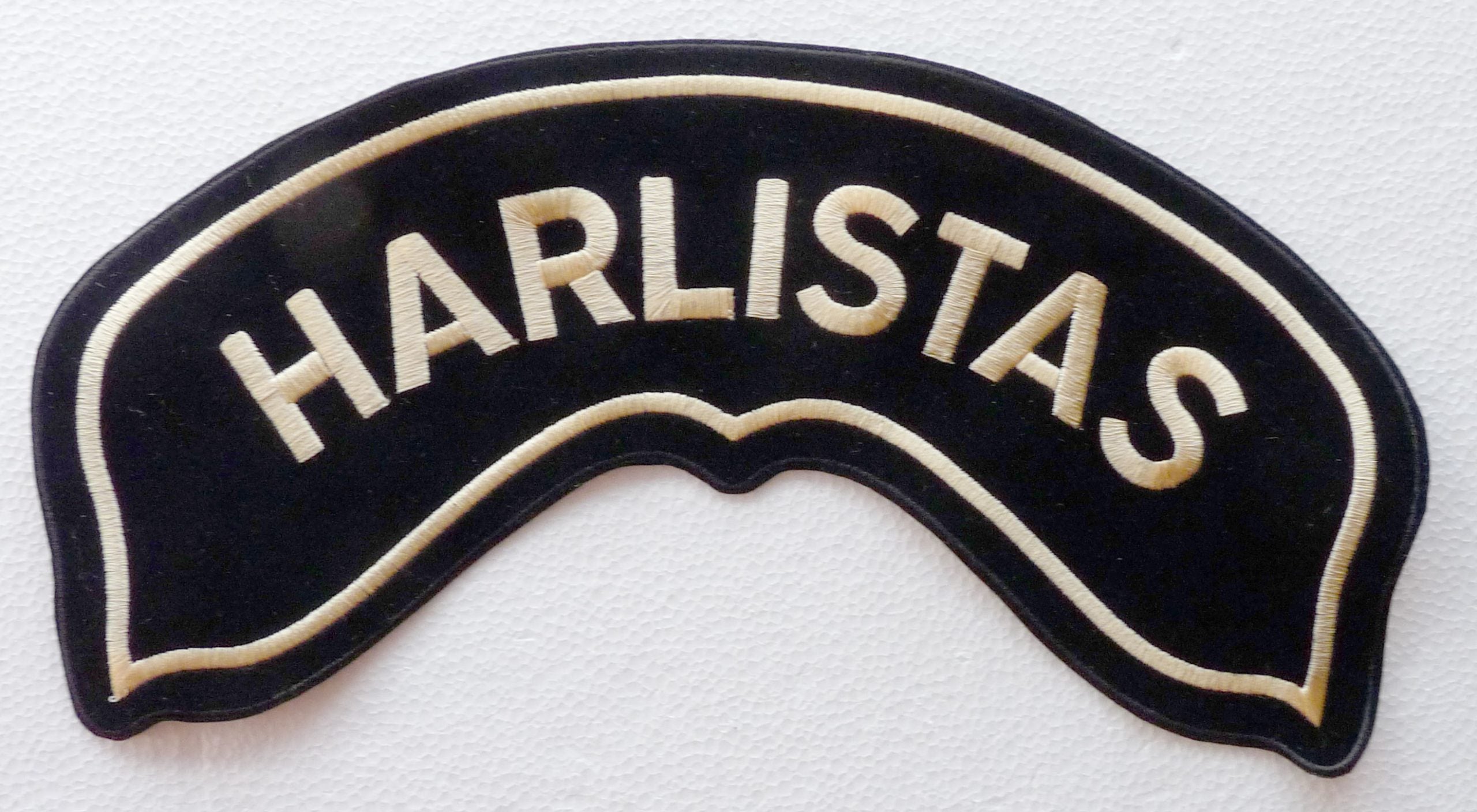 Grande patch toppa Rocker – HARLISTAS – HARLEY DAVIDSON – Sognoamericano